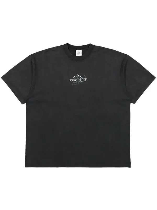Vetements Spring Water Logo T-shirt - Black