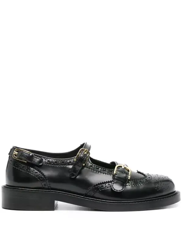 Sandro Multi-buckle Mary Jane Loafers - Black