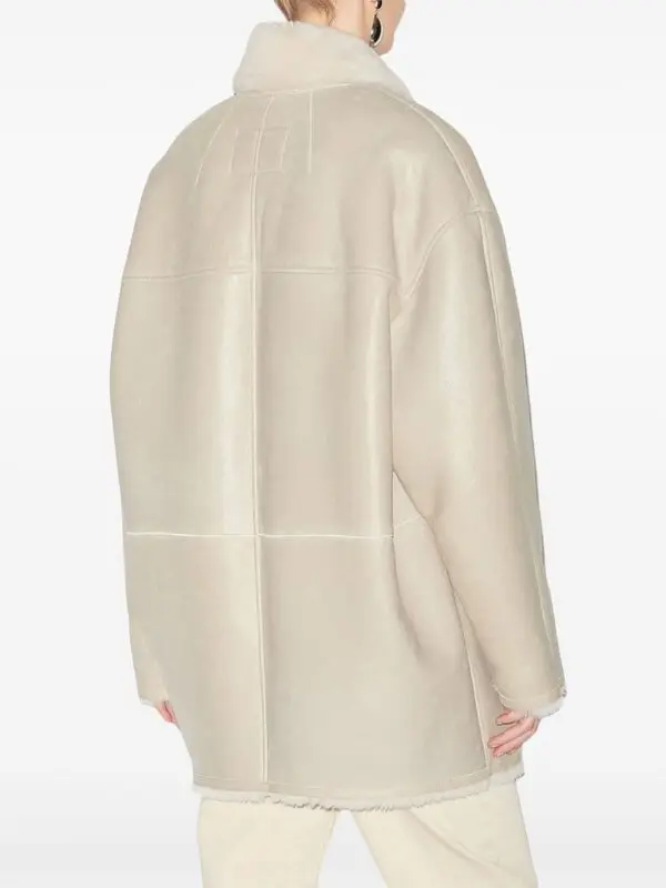 Isabel Marant Elanore Shearling Jacket - Neutrals