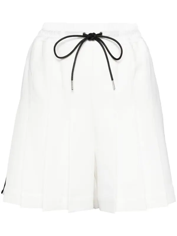 Sacai Pleated Short - White