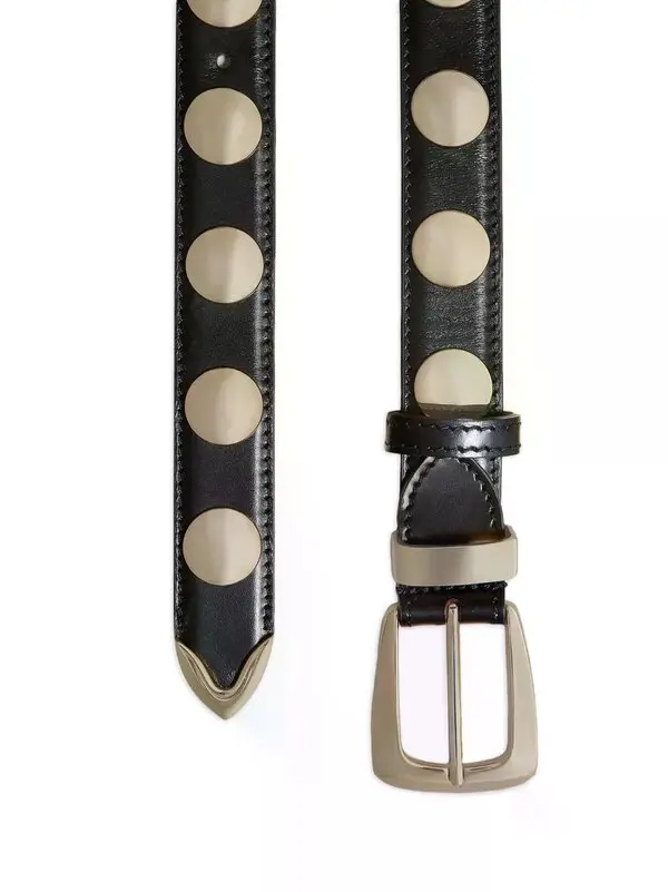 Khaite Stud-embellished Belt - Black