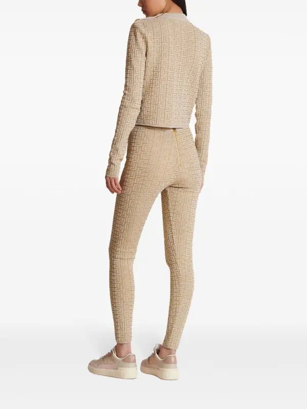Balmain Labyrinth Pattern Knitted Top