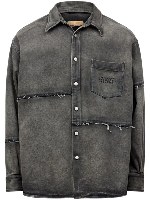 MAISON MARGIELA Raw-cut Detail Cotton Shirt