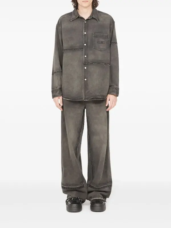MAISON MARGIELA Raw-cut Detail Cotton Shirt