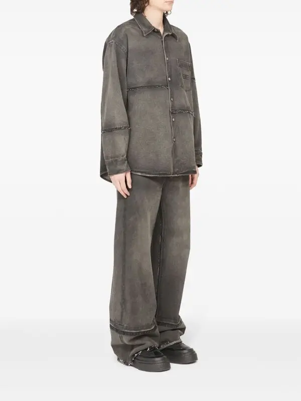 MAISON MARGIELA Raw-cut Detail Cotton Shirt