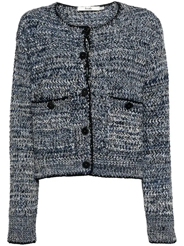 B+AB Button-up Cotton-blend Cardigan