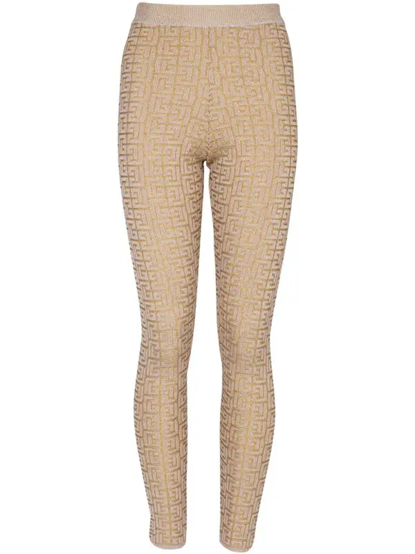 Balmain Labyrinth Knitted Leggings