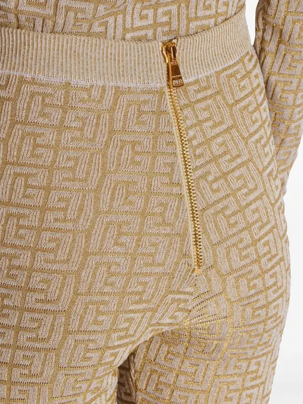 Balmain Labyrinth Knitted Leggings