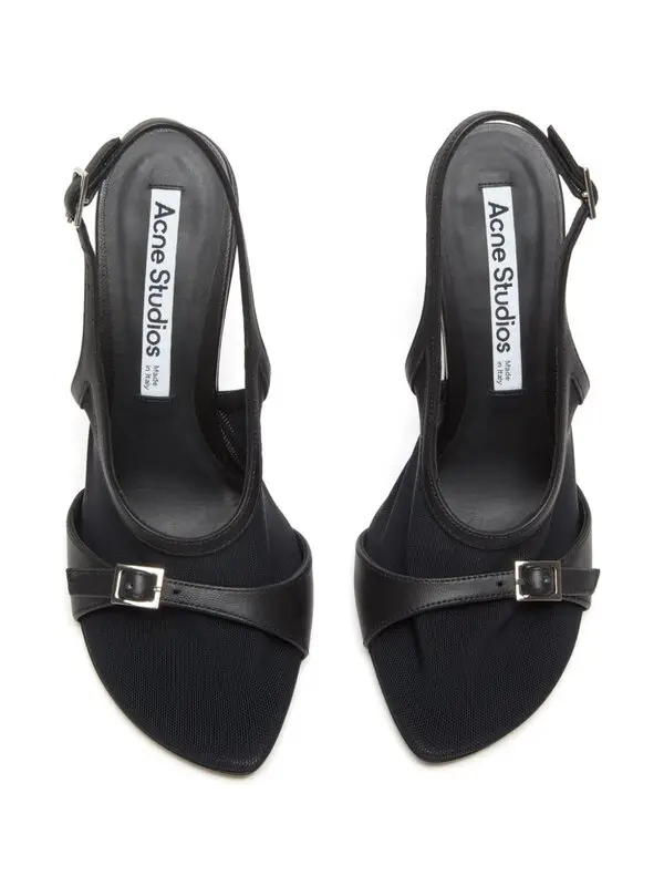 Acne Studios Mesh-panelled Slingback Sandals