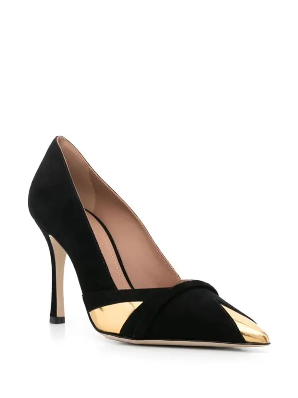 MALONE SOULIERS 100mm Contrasting-panel Pumps