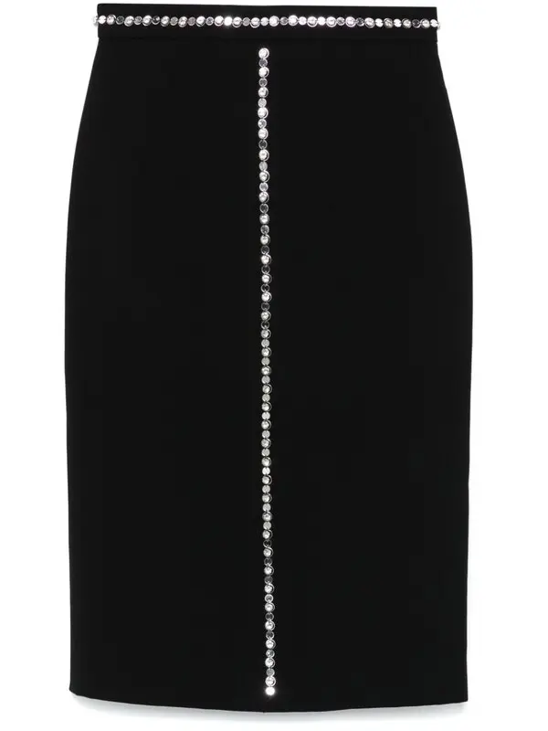 N°21 Glass Crystal-embellished Mini Skirt