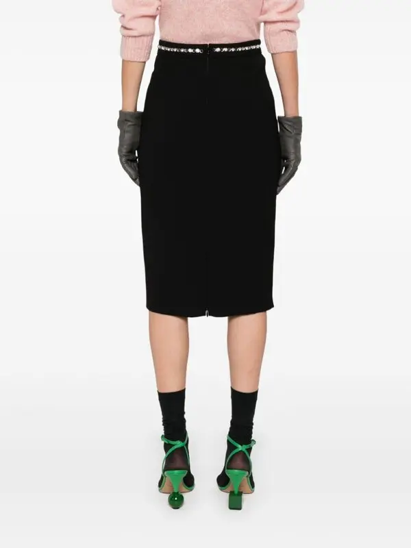 N°21 Glass Crystal-embellished Mini Skirt
