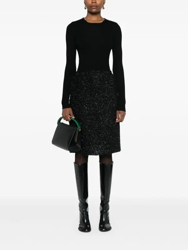 HERSKIND Ribbed Knit Crew Neck Pullover