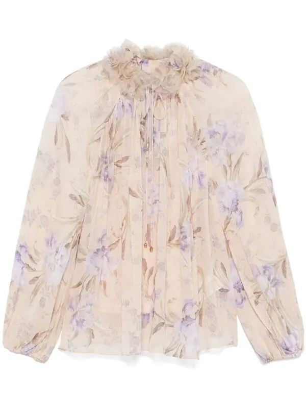 Zimmermann Eden Billow Blouse - Neutrals
