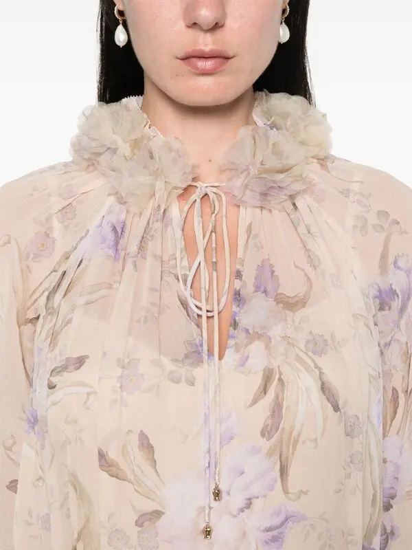 Zimmermann Eden Billow Blouse - Neutrals