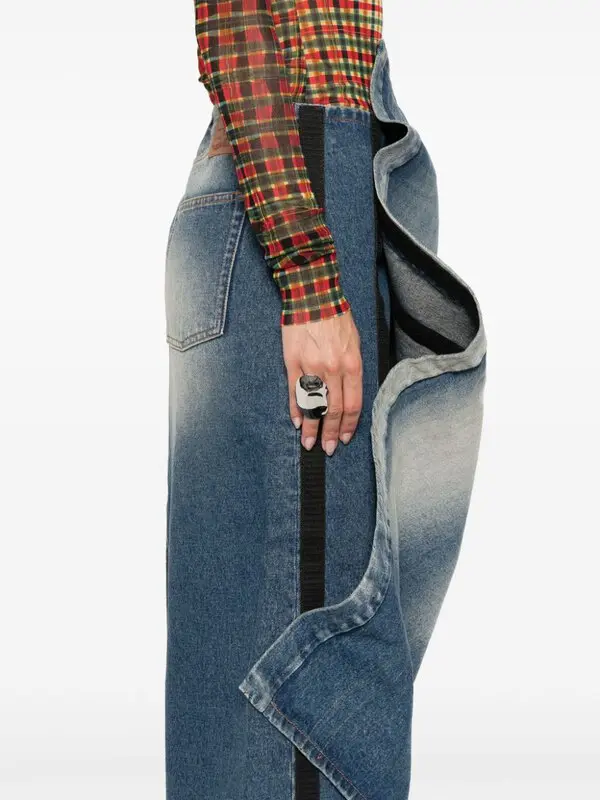 Y/project Denim Midi Skirt