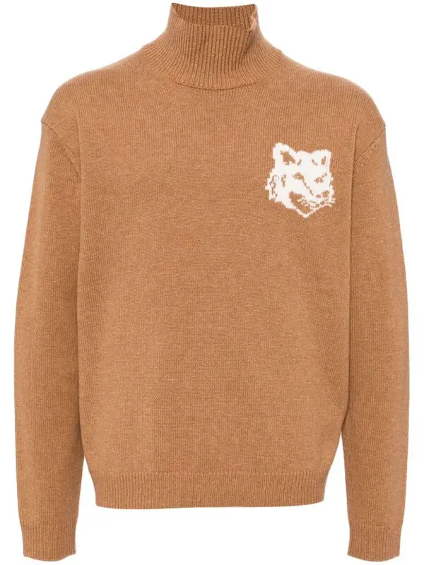 Maison Kitsuné Fox Head Intarsia Jumper