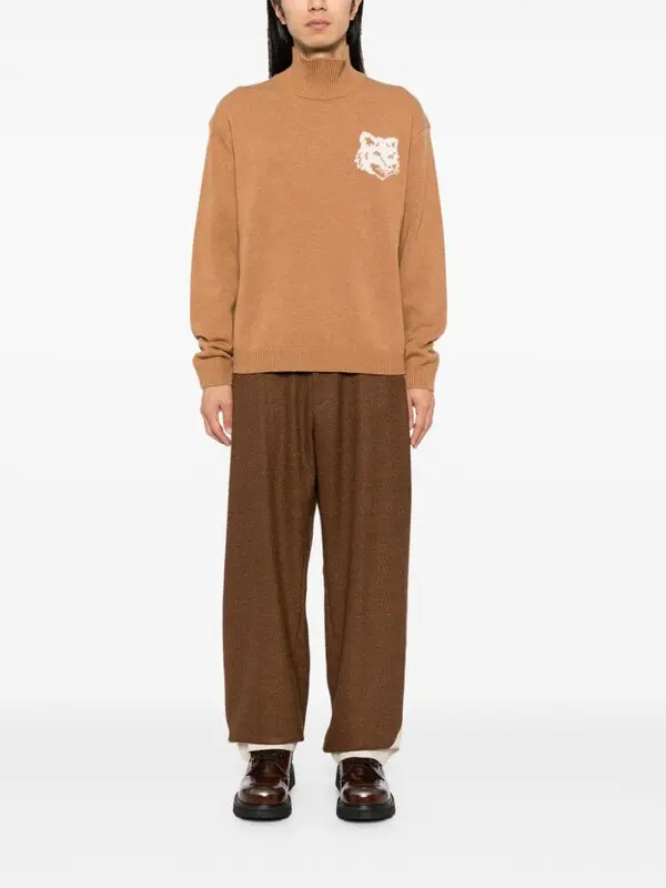 Maison Kitsuné Fox Head Intarsia Jumper