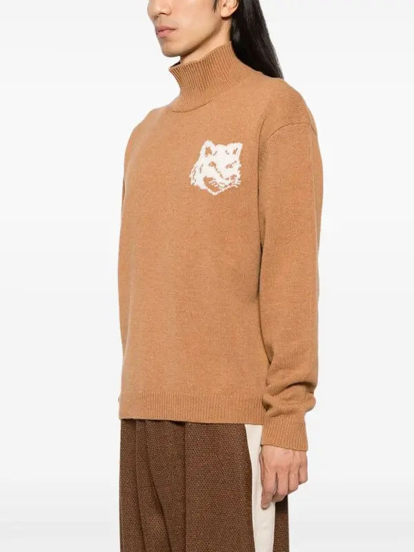 Maison Kitsuné Fox Head Intarsia Jumper