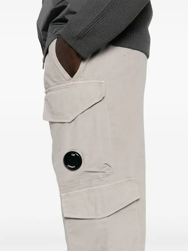 C.P. COMPANY Lens-detail Cargo Trousers - Grey