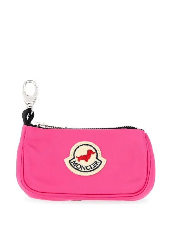 MONCLER X POLDO Logo-patch Dog Bag Holder - Pink
