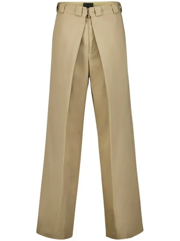 Givenchy Pleated Wide-leg Trousers - Neutrals