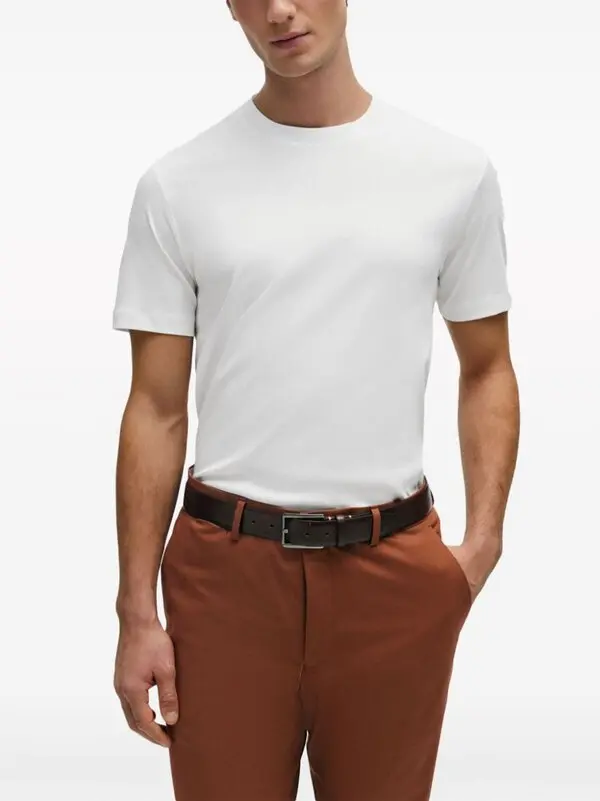 BOSS Regular-fit T-shirt In Mercerized Cotton