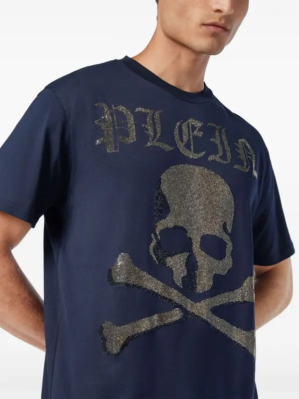 Philipp Plein Strass Skull & Bones T-shirt
