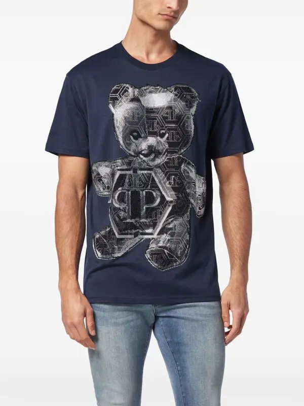 Philipp Plein Stones Teddy Bear T-shirt