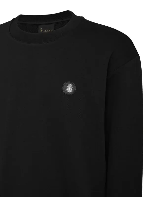 BILLIONAIRE Logo-plaque Sweatshirt - Black