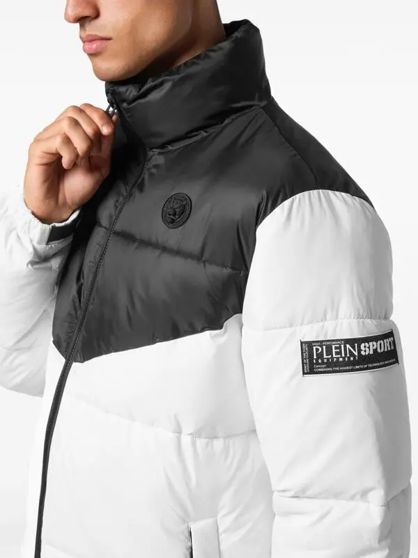 PLEIN SPORT Panelled Puffer Jacket