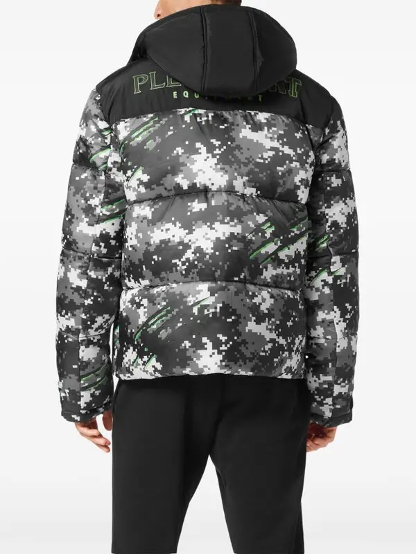 PLEIN SPORT Pixel Puffer Jacket