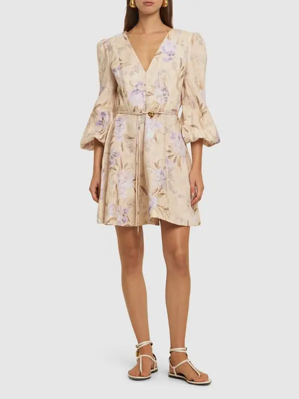 zimmermann eden mini dress ZIMMERMANN Eden Mini Dress | Yellow