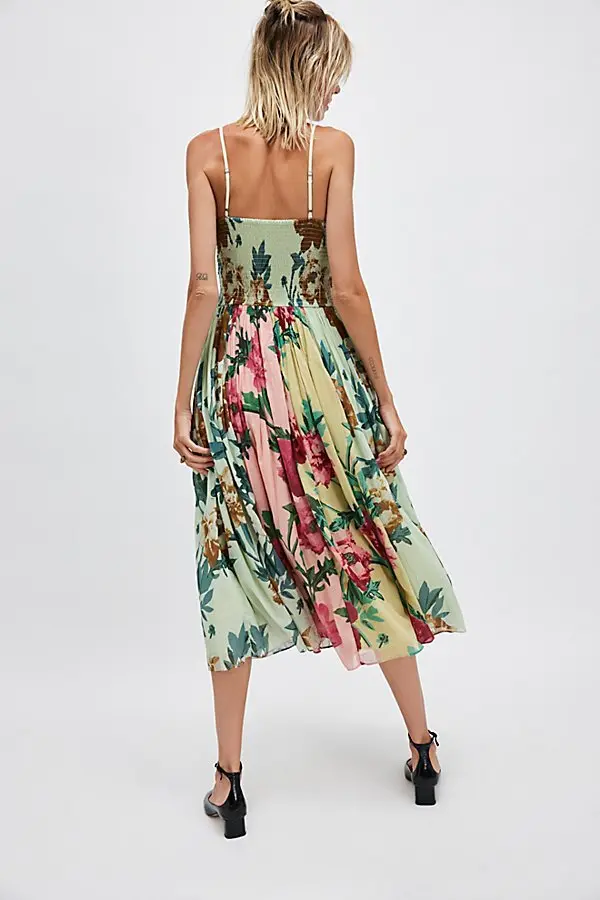 midi dress and duster Luna Duster Gown Chartreuse