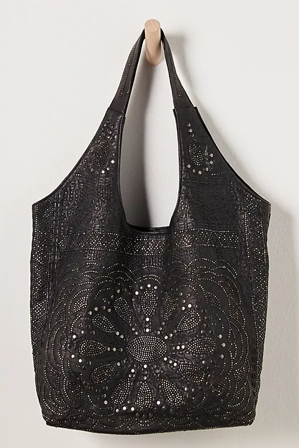 CHRISTIANSEN Studded Tote Bag - Black