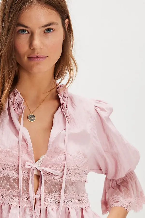 Free People Forever Young Bed Jacket - Prairie Mauve