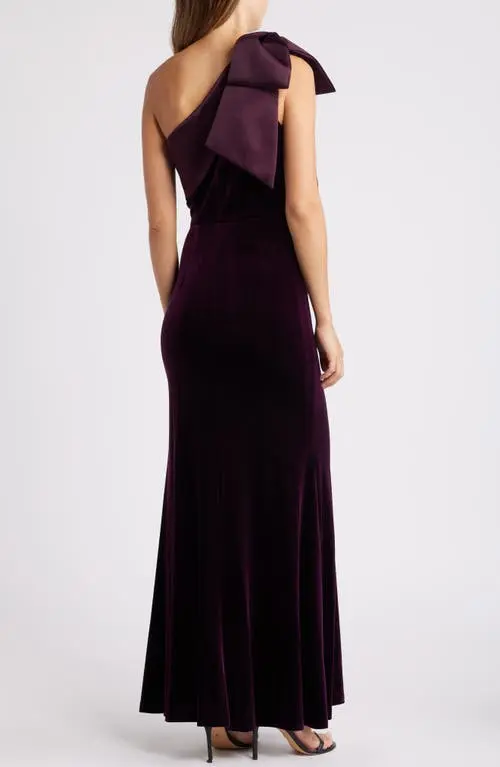 Eliza J One-shoulder Bow Gown
