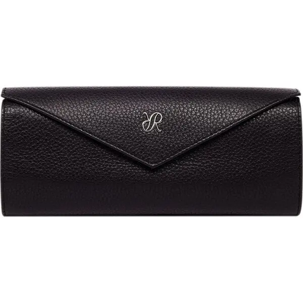 RAPPORT LONDON Tuxedo Leather Jewellery Roll - Black