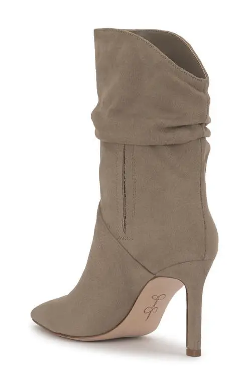 Jessica Simpson Elisti Pointed Toe Slouch Bootie - Light Grey