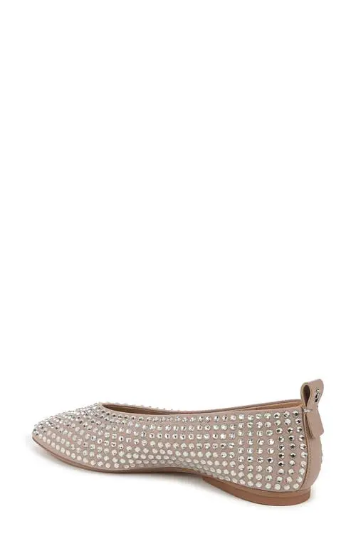 27 EDIT NATURALIZER Carla Embellished Flat - Natural Fabric