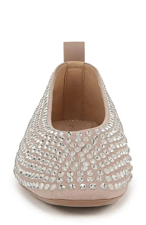 27 EDIT NATURALIZER Carla Embellished Flat - Natural Fabric