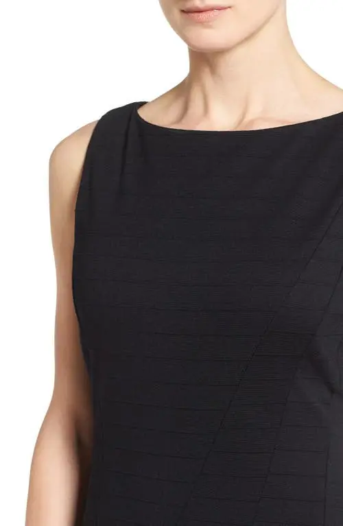 Halogen Ponte Fit & Flare Dress - Black | Editorialist