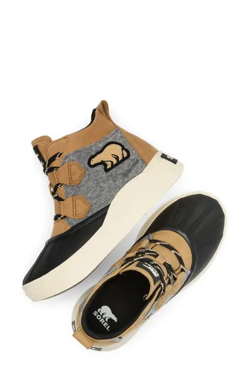 Sorel Out N About Iv Classic Waterproof Boot - Caribou Buff/black
