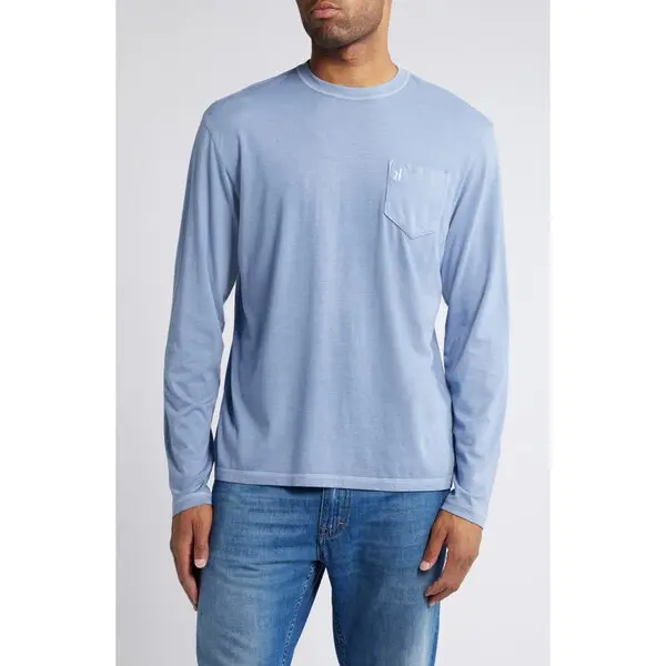 Johnnie-o Brennan 2.0 Long Sleeve Pocket T-shirt - Navy