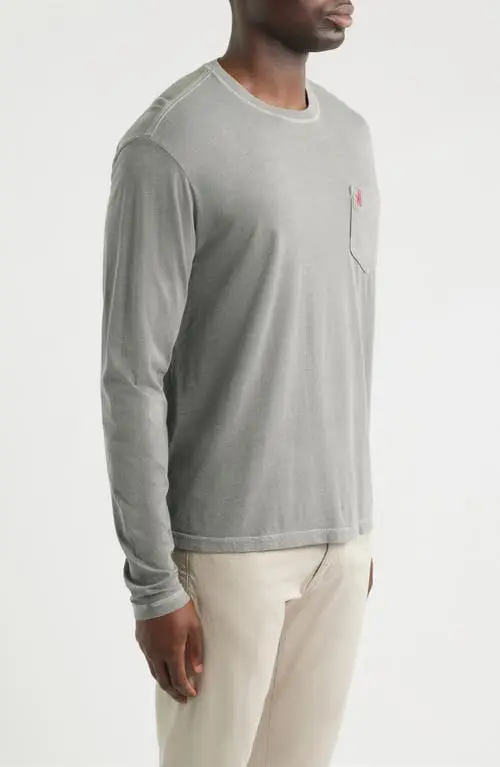 Johnnie-o Brennan 2.0 Long Sleeve Pocket T-shirt - Washed Black
