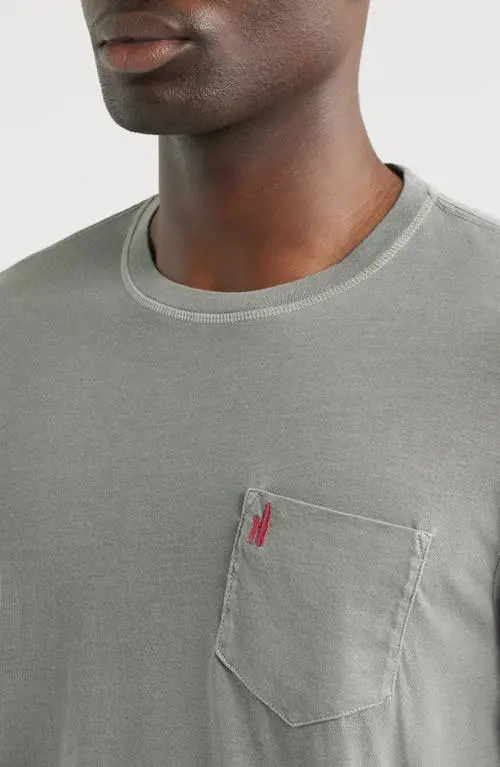 Johnnie-o Brennan 2.0 Long Sleeve Pocket T-shirt - Washed Black
