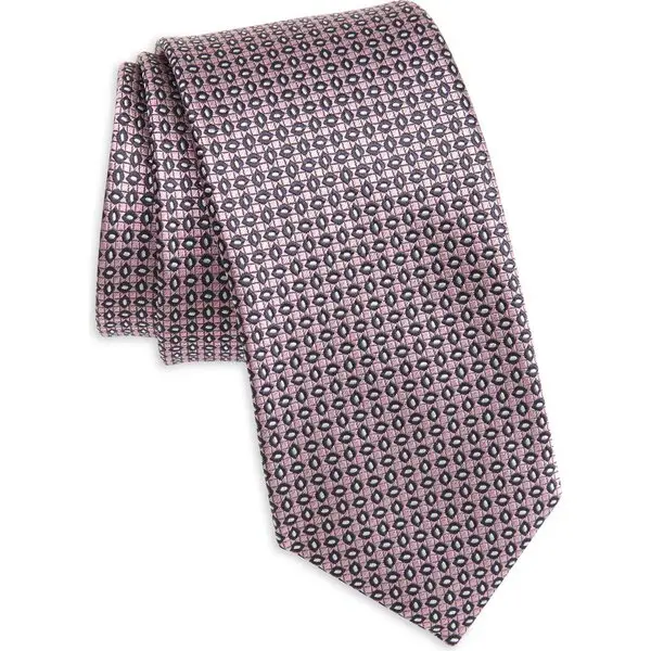 Zegna Cinque Pieghe Geo Jacquard Neck Tie