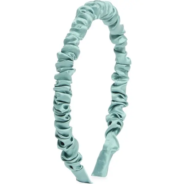 L. Erickson Sina Ruched Headband - Sea Foam