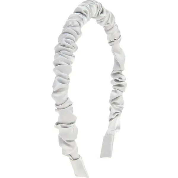 L. Erickson Sina Ruched Headband - Silver