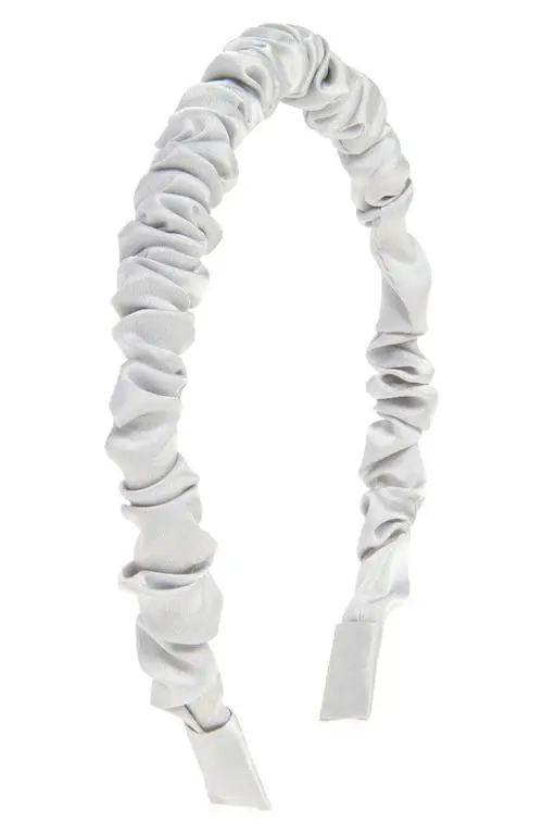 L. Erickson Sina Ruched Headband - Silver